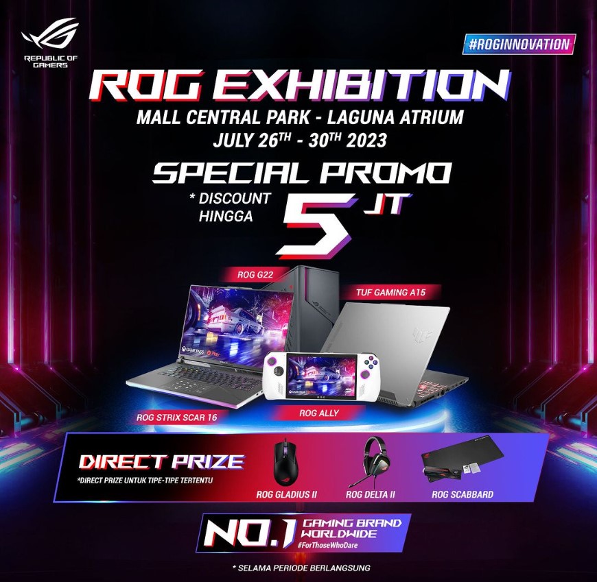 ASUS Gelar ROG Exhibition untuk Mencoba Langsung ROG Ally dan Laptop Gaming Terbaru