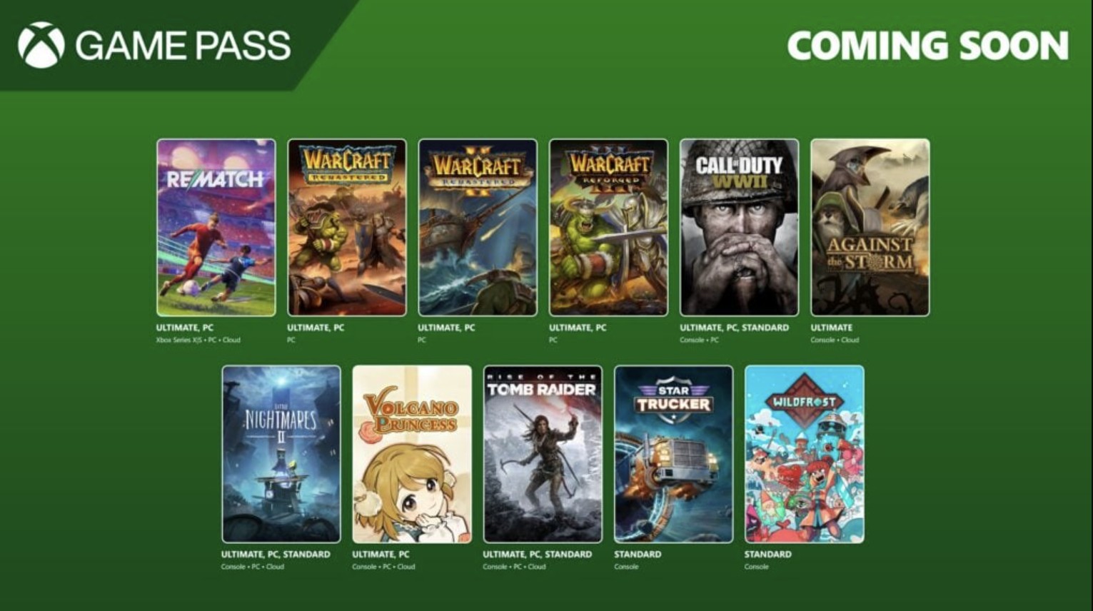 Game Pass Tambahkan Deretan Game Baru di Akhir Juni: Warcraft Remastered, REMATCH, Call of Duty ...
