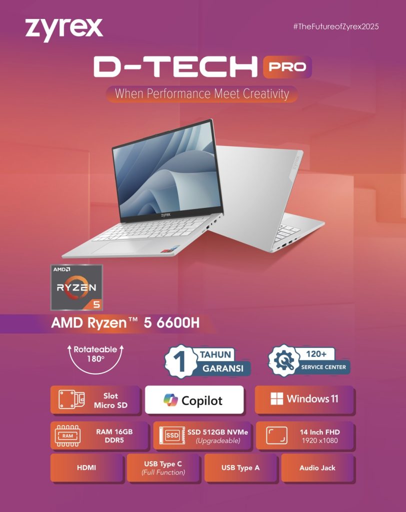 Zyrex Rilis D-Tech Pro dan AIO PC Orion: Laptop dan PC All-in-One Lokal ...